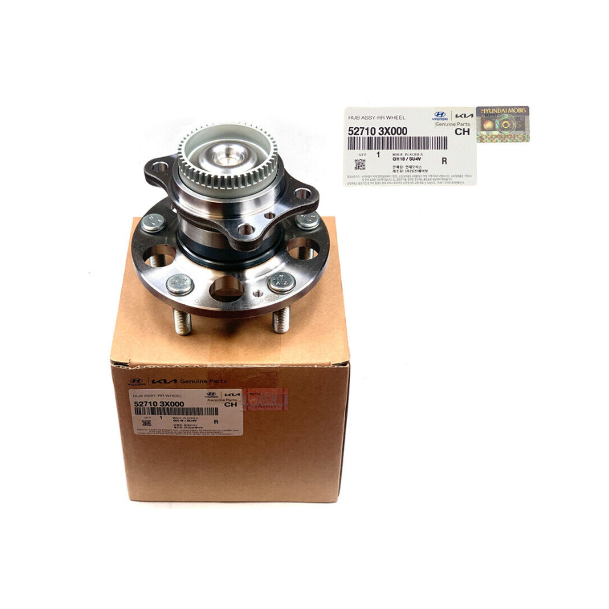 Genuine OEM 527103X000 Rear Wheel Hub & Bearing for HYUNDAI ELANTRA VE
