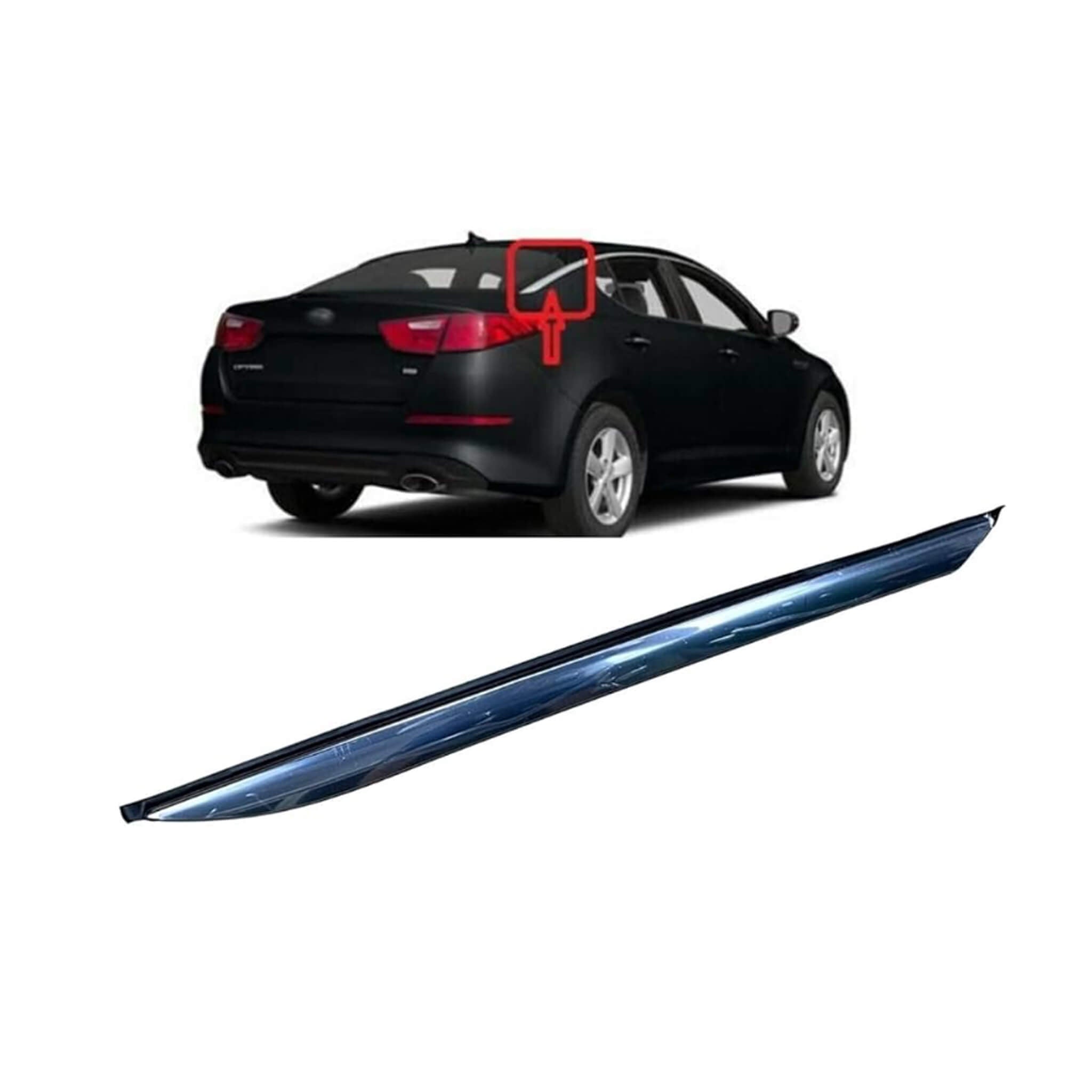 878602T000 NEW OEM Quarter Panel Chrome Molding Rear Right for Kia Opt