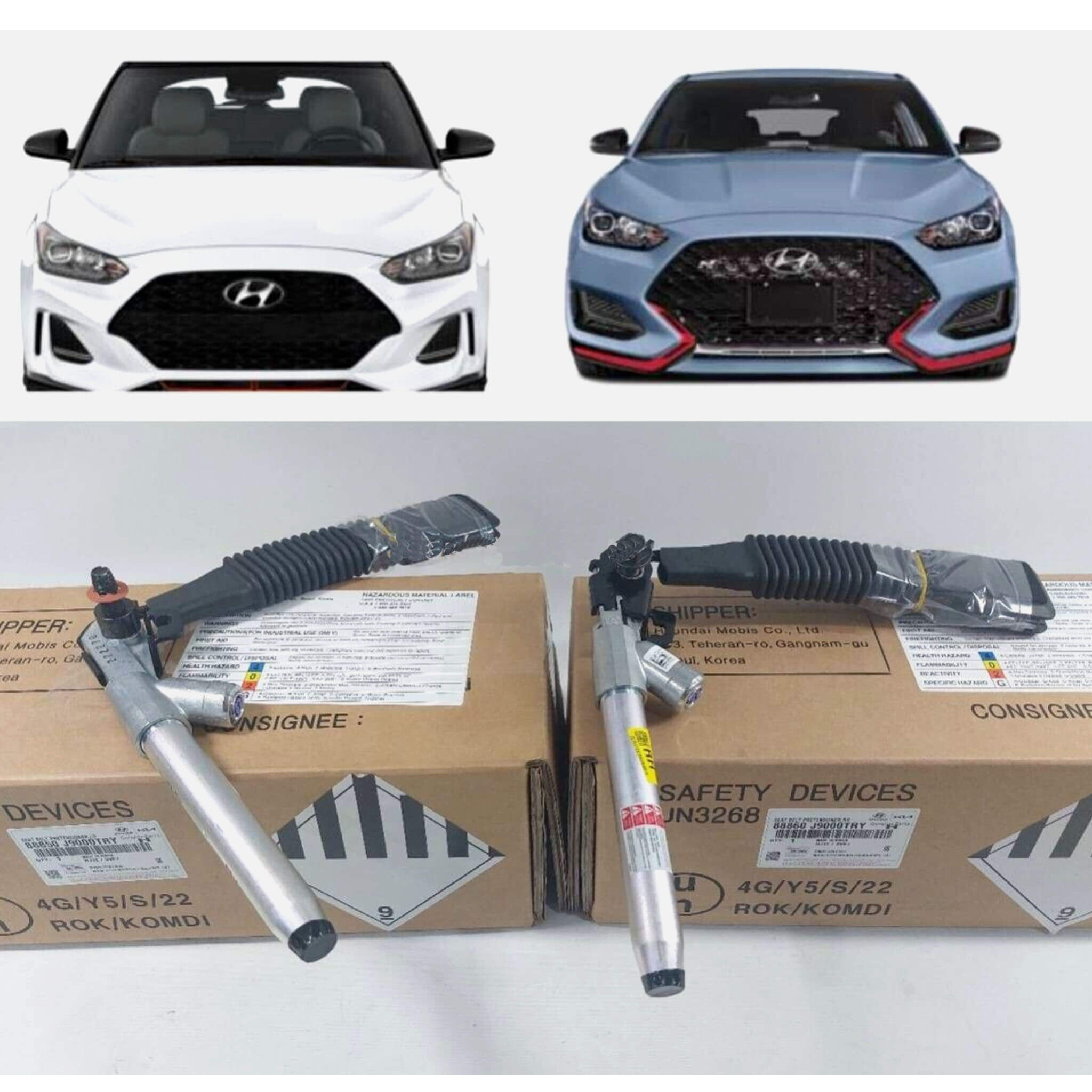 NEW Genuine Seat Belt PRETENSIONER LEFT & RIGHT For VELOSTER N 2019-20